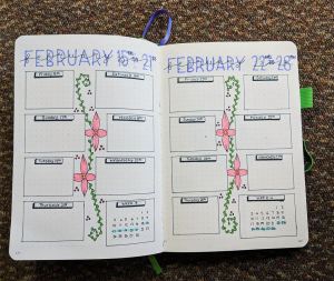 February Bullet Journal Set-Up – Loisreadsbooks